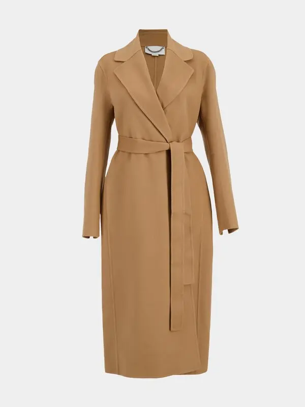 Stella McCartney Double-face Wrap Coat - Brown