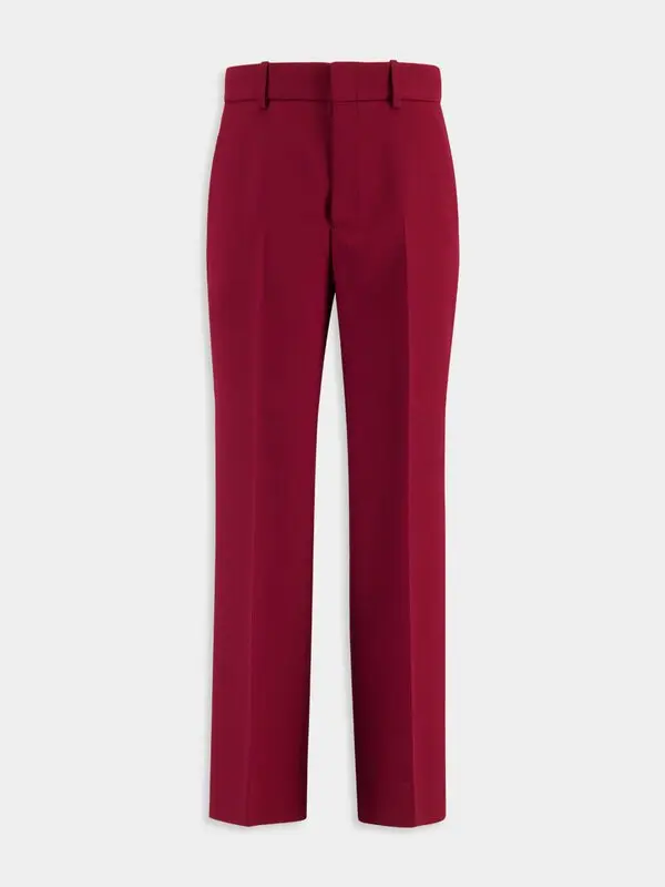 Gucci Straight-leg Wool-silk Trousers