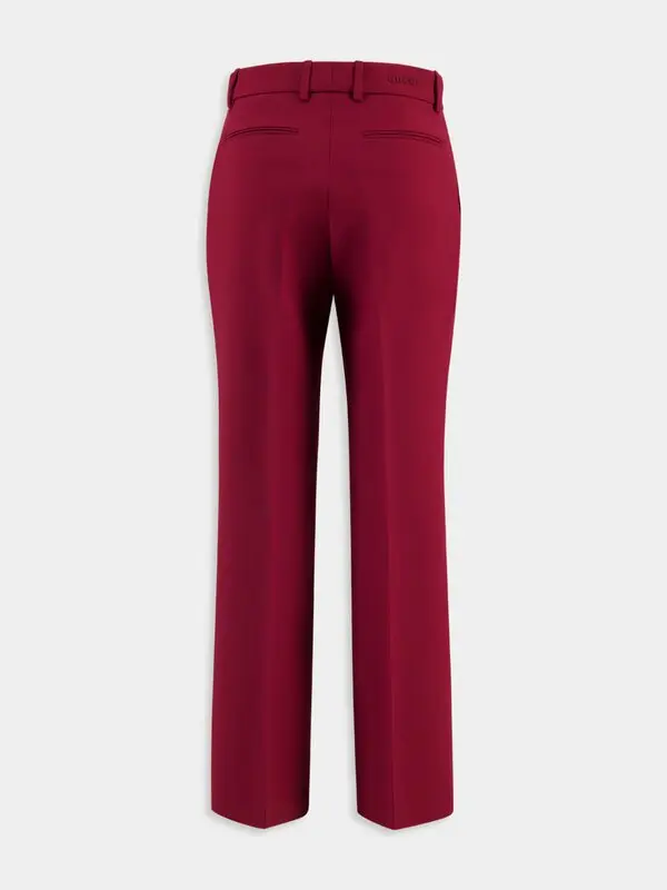Gucci Straight-leg Wool-silk Trousers