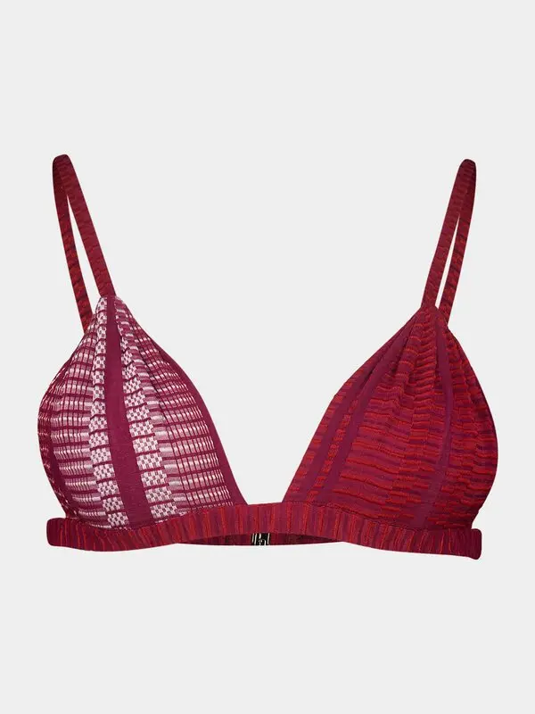 Zeus+dione Silk Aphrodite Bra - Burgundy
