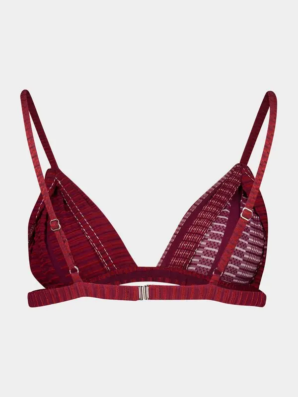 Zeus+dione Silk Aphrodite Bra - Burgundy