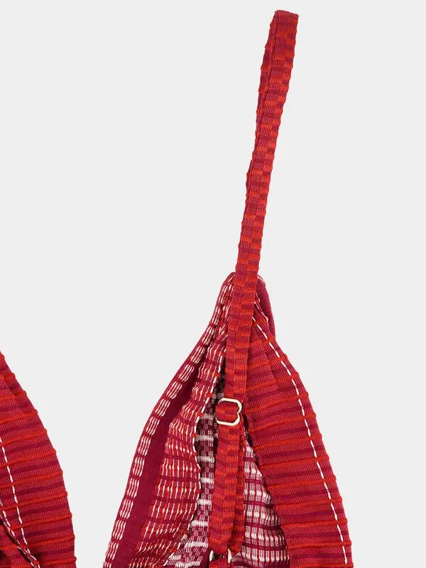 Zeus+dione Silk Aphrodite Bra - Burgundy