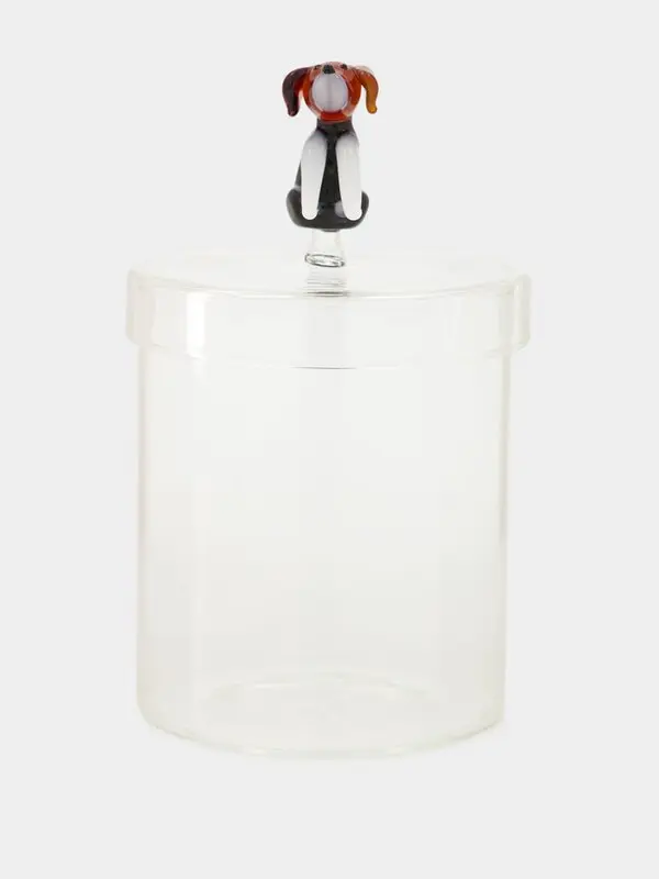 ICHENDORF MILANO Glass Box With English Foxhound - Brown