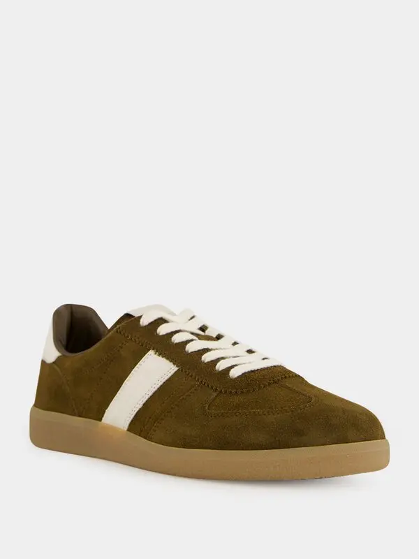 TOM FORD Low-top Suede Sneakers - Brown