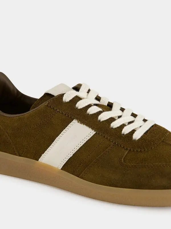 TOM FORD Low-top Suede Sneakers - Brown