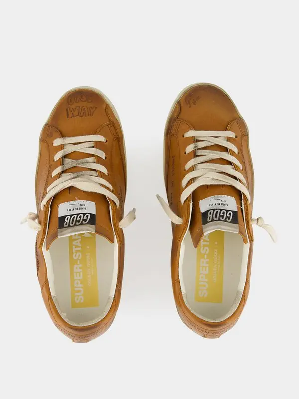 GOLDEN GOOSE Super-star Journey Print Sneakers