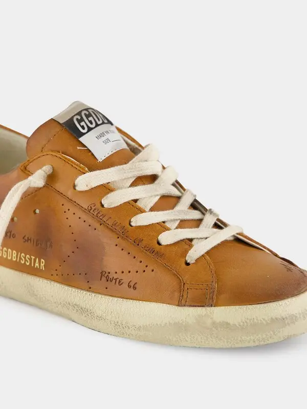 GOLDEN GOOSE Super-star Journey Print Sneakers