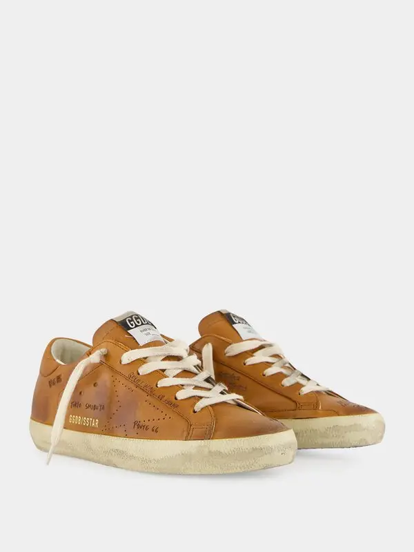 GOLDEN GOOSE Super-star Journey Print Sneakers