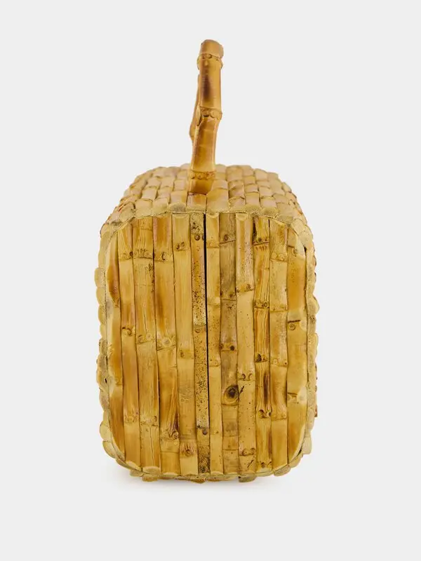 Glorinha Paranagua Monica Bamboo Clutch - Brown