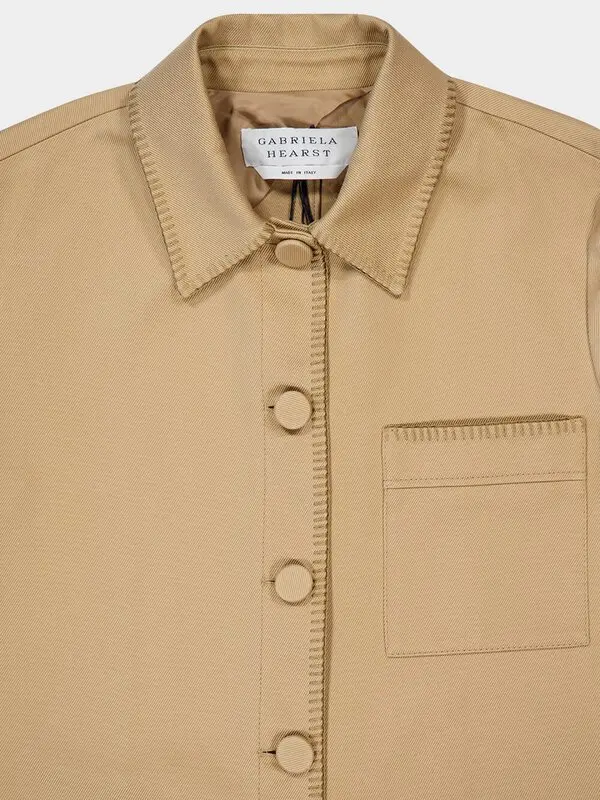 Gabriela Hearst Ulu Sea Island Cotton Chore Jacket - Brown