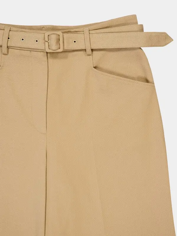 Gabriela Hearst Norman Wide-leg Cotton Trousers - Brown