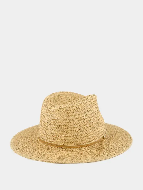 Borsalino Maurilio Raffia Wide Brim Hat - Brown