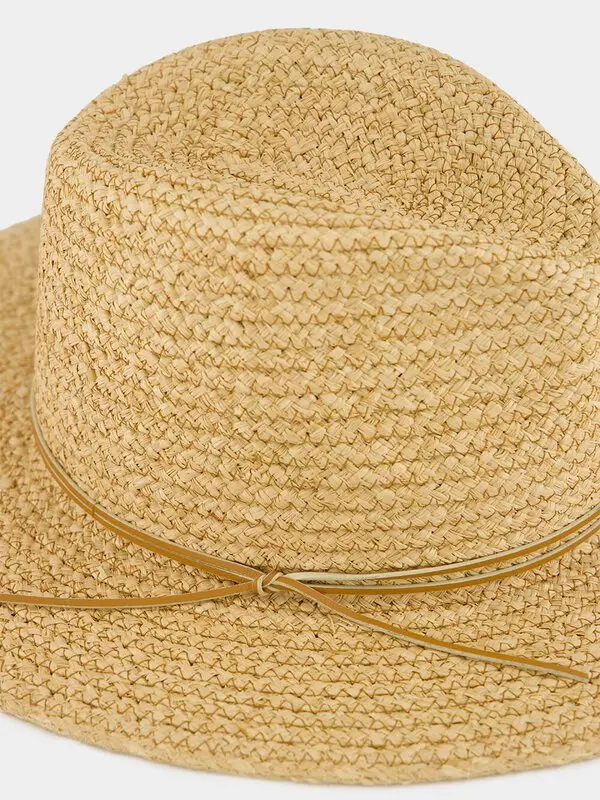 Borsalino Maurilio Raffia Wide Brim Hat - Brown