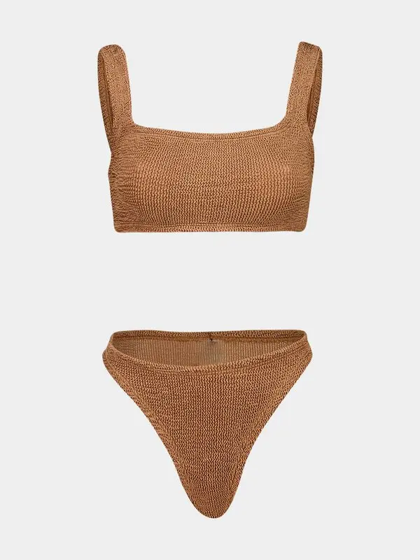 Hunza G Xandra Bikini Set - Brown