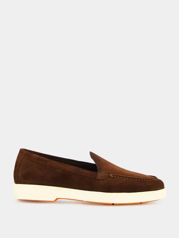 Santoni Suede Loafers