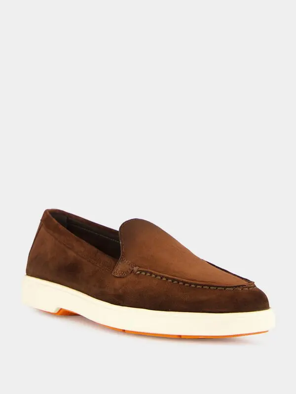 Santoni Suede Loafers