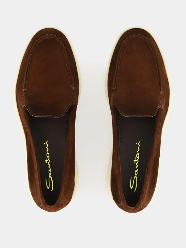 Santoni Suede Loafers