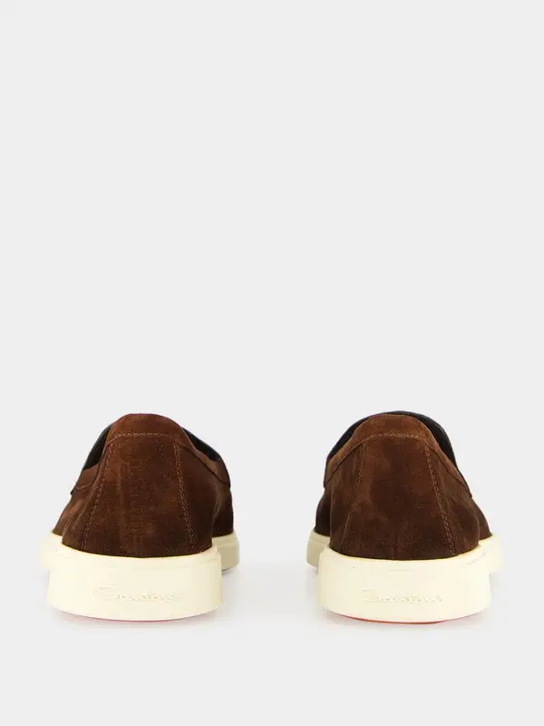 Santoni Suede Loafers