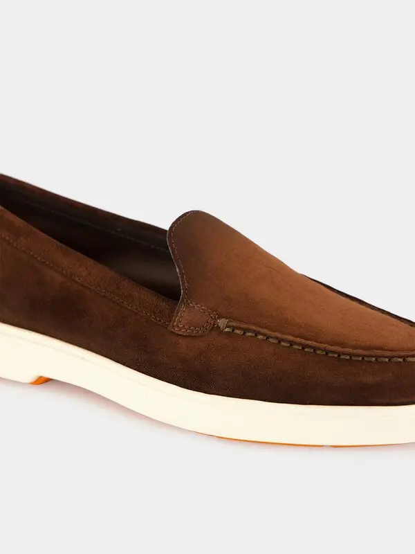 Santoni Suede Loafers