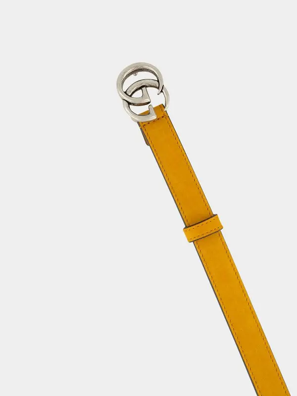 Gucci Blondie Gg Marmont Leather Belt - Brown