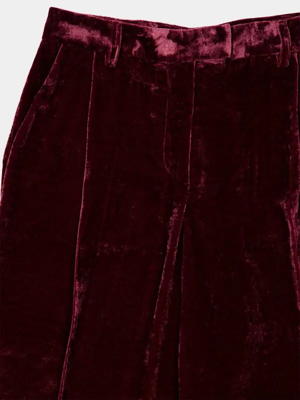 La DoubleJ Loose Fit Velvet Trousers