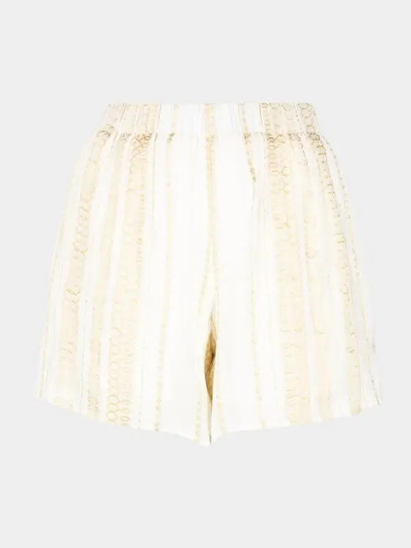 Zeus+dione Paxi Silk Shorts - Cream