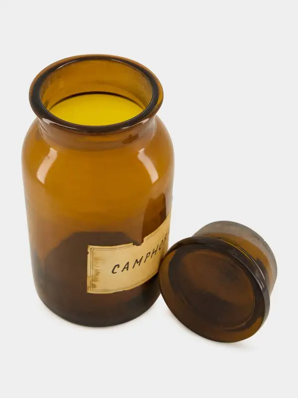 All Origine Amber Apothecary Bottle With Camphora Label
