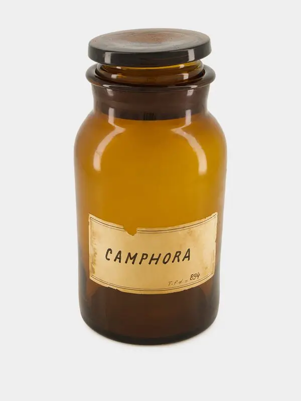 All Origine Amber Apothecary Bottle With Camphora Label - Brown