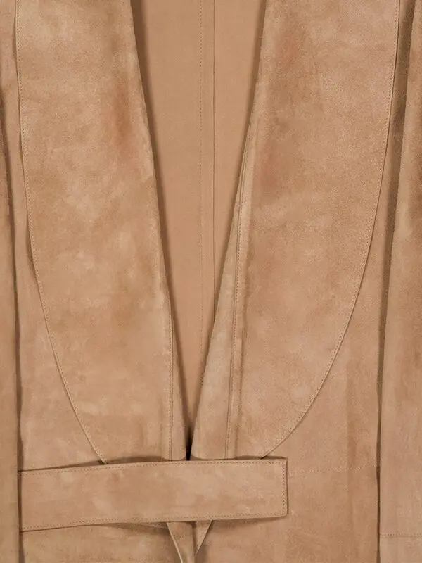 Fendi Suede Wrap Coat