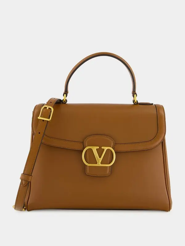 Valentino Garavani 9to5 Large Top Handle Bag - Brown
