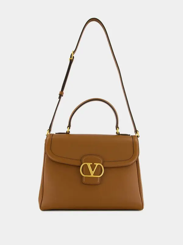 Valentino Garavani 9to5 Large Top Handle Bag - Brown