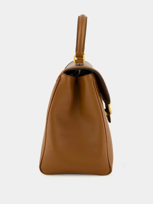 Valentino Garavani 9to5 Large Top Handle Bag - Brown
