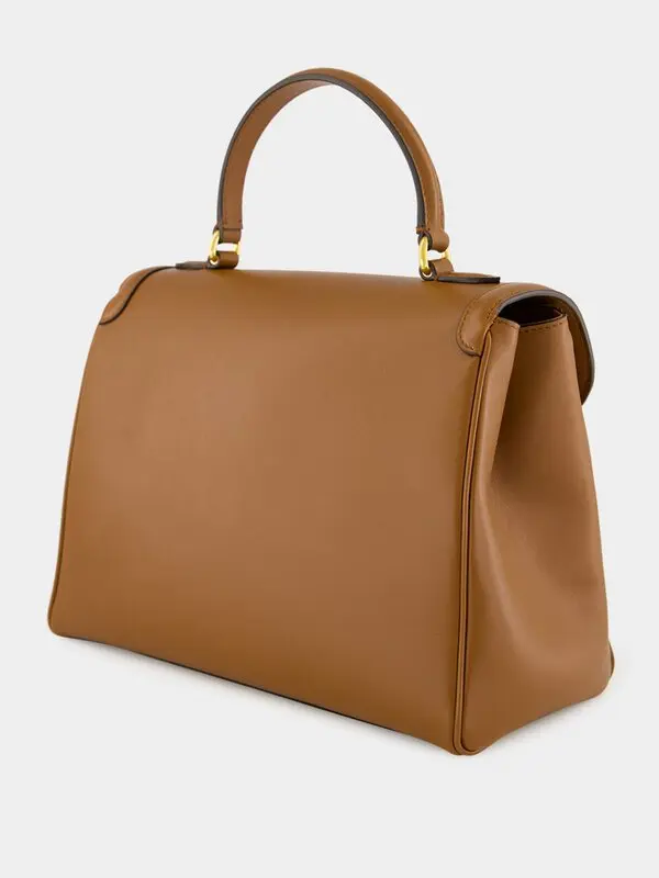 Valentino Garavani 9to5 Large Top Handle Bag - Brown
