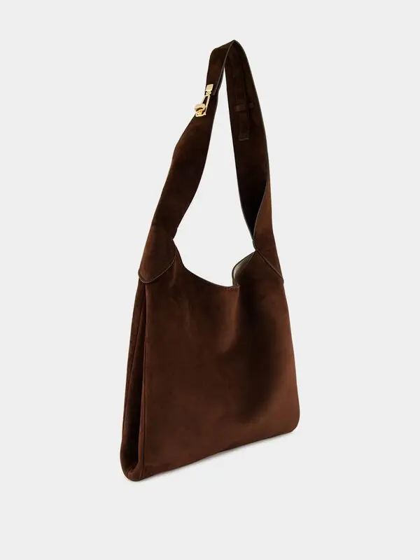 Gabriela Hearst Small Suede Hobo Bag