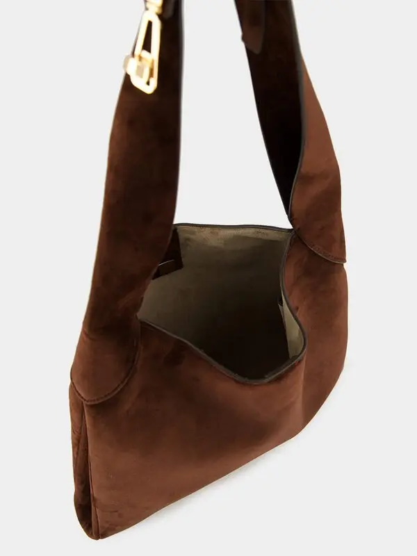 Gabriela Hearst Small Suede Hobo Bag