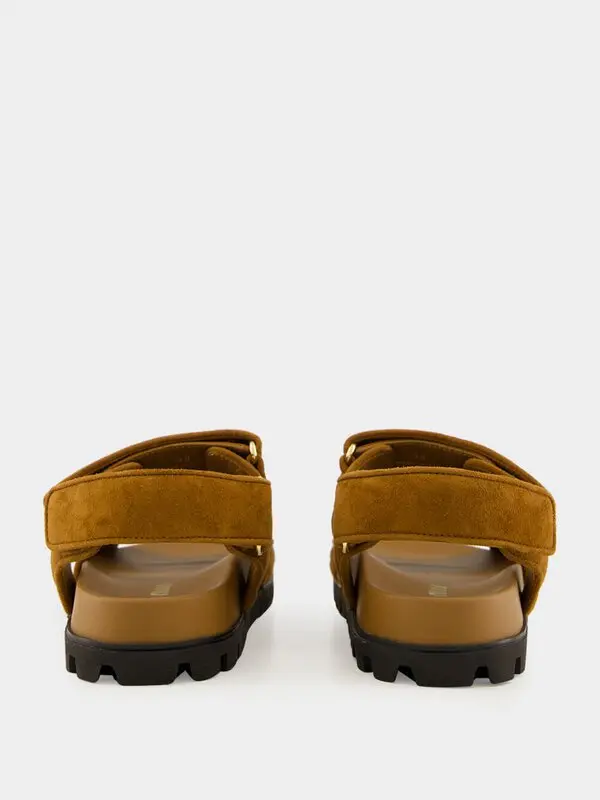 Miu Miu Double Strap Flat Sandals