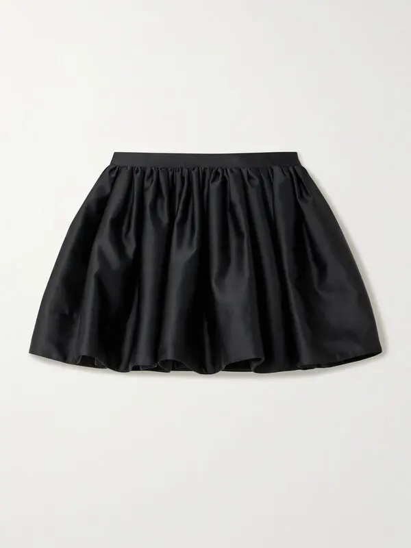 Rabanne Gathered Mikado Mini Skirt