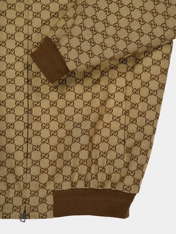 Gucci Gg Canvas Bomber Jacket - Brown