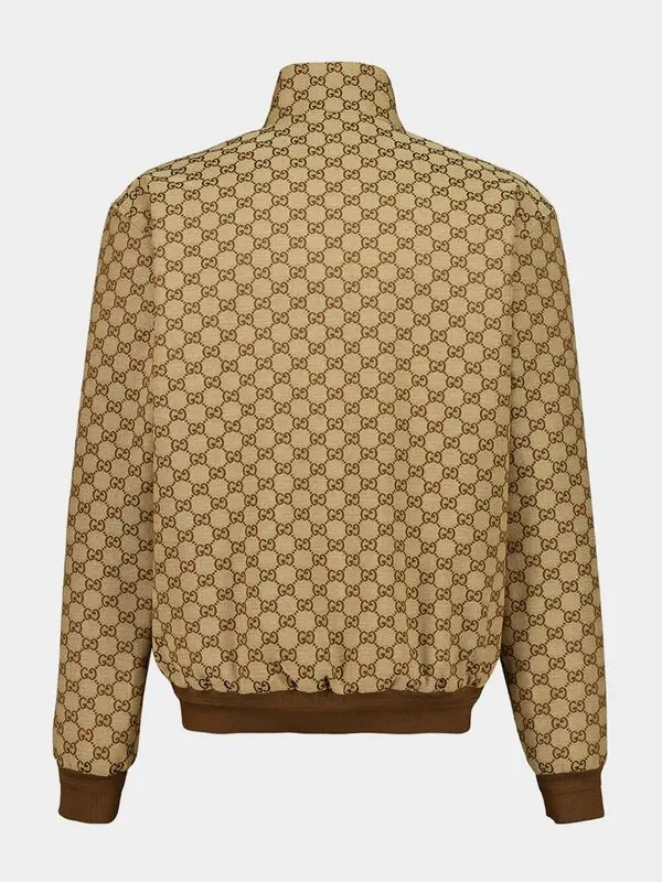 Gucci Gg Canvas Bomber Jacket - Brown