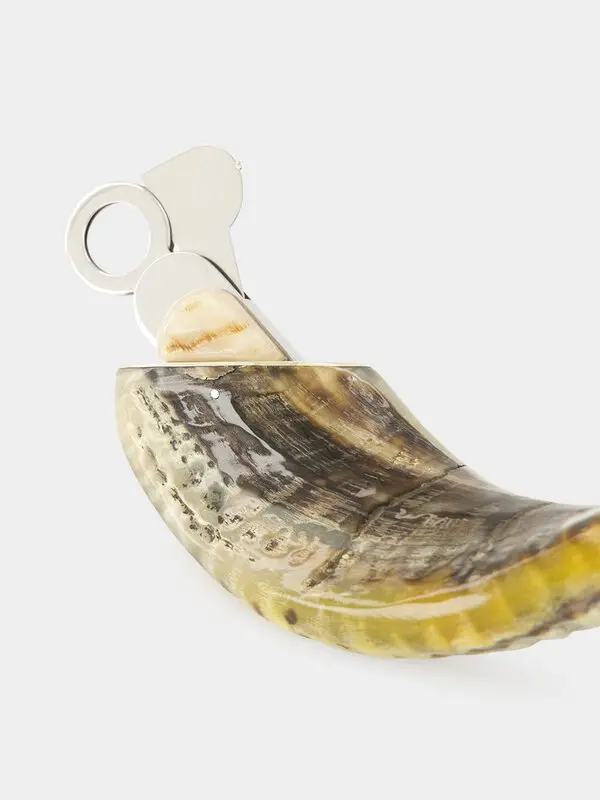 LORENZI MILANO Merino Ram Horn Desk Cigar Cutter