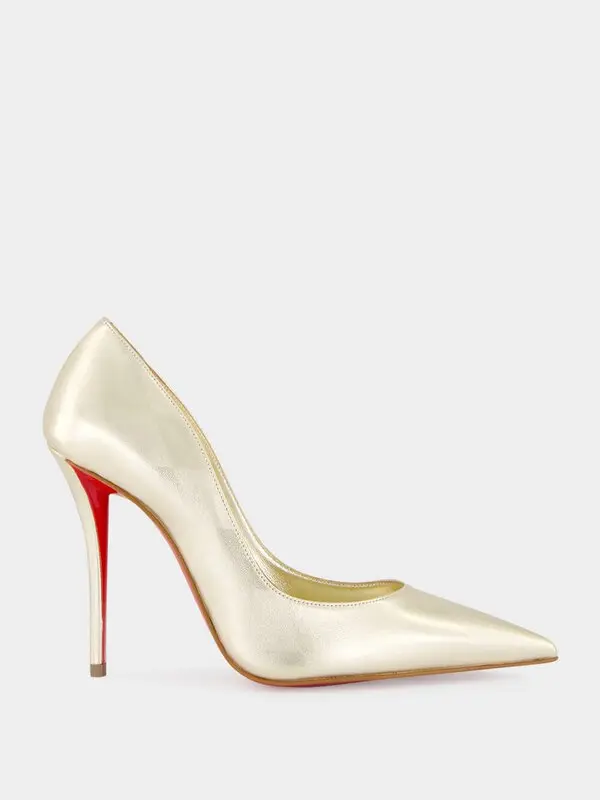 CHRISTIAN LOUBOUTIN Miss Z 100 Mm Pumps - Gold