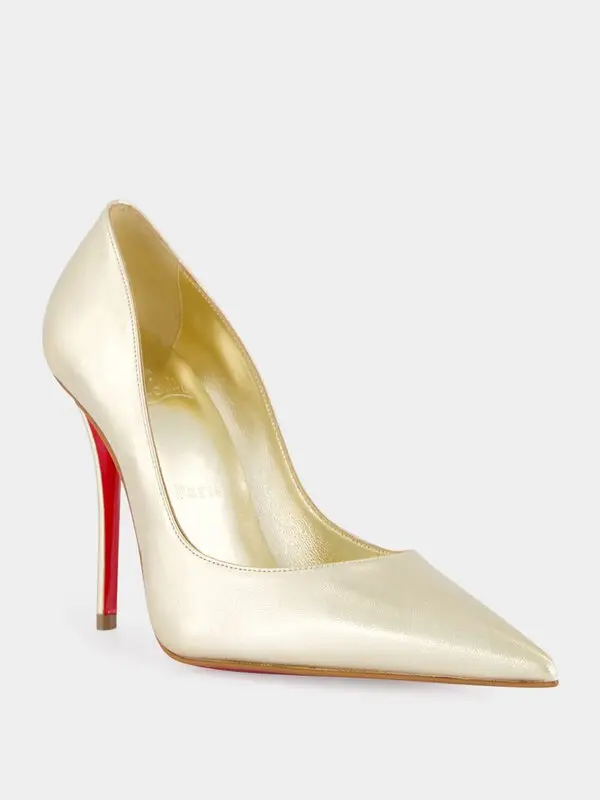 CHRISTIAN LOUBOUTIN Miss Z 100 Mm Pumps - Gold