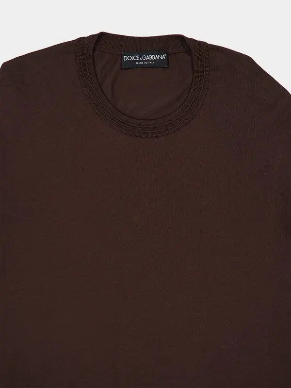 Dolce & Gabbana Silk Crewneck Pullover