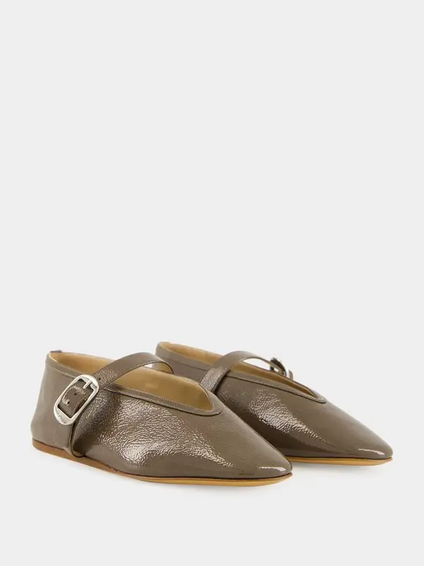 Le Monde Beryl Stella Slipper In Leather - Brown
