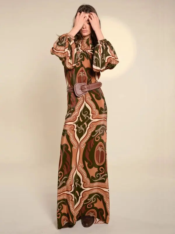 Johanna Ortiz Nuevos Territorios Skirt - Brown