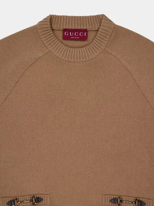 Gucci Wool-cashmere Crewneck Pullover