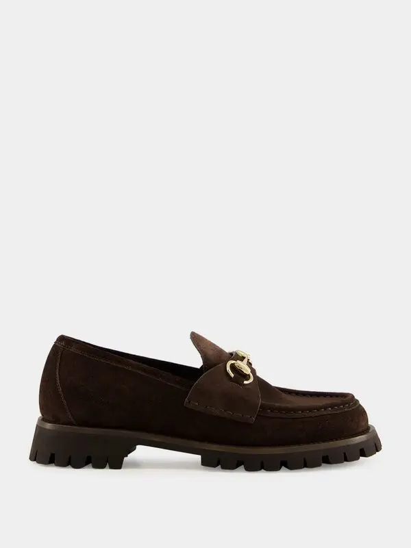 Gucci Sylke Leather Loafers