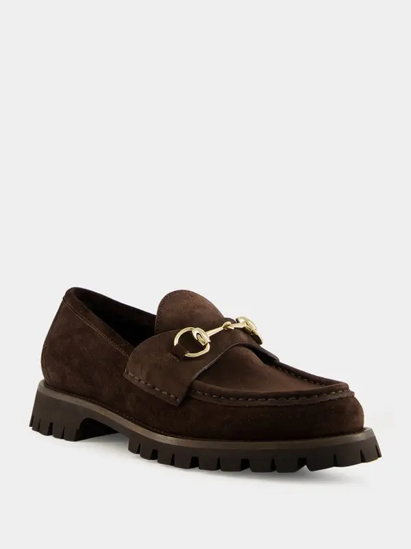Gucci Sylke Leather Loafers