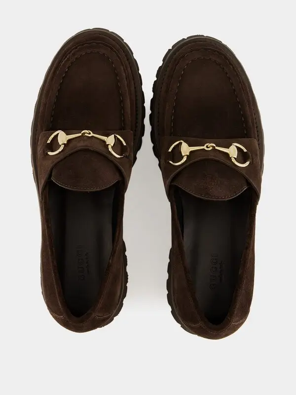 Gucci Sylke Leather Loafers