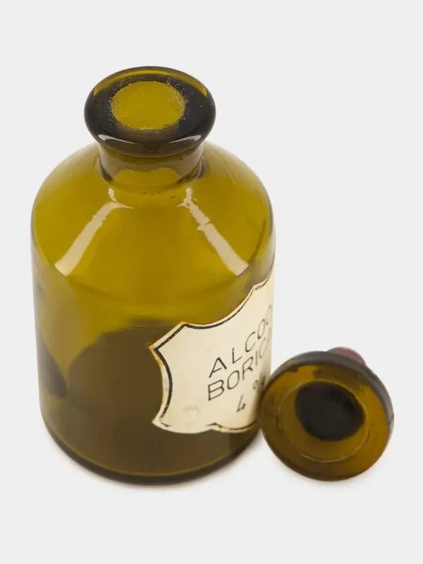 ALL ORIGINE Amber Apothecary Bottle With Label